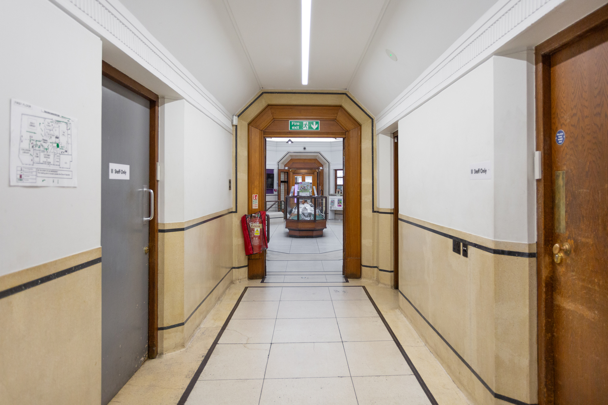 Locations Hub - Leytonstone Library - Stairs and Corridors
